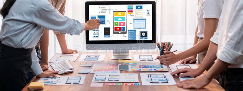 Creative Front End Developer Brainstorming Ui Design Scrutinize Stock Image Image Of Idea