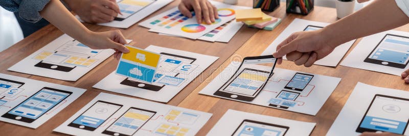 Creative Front-end Developer Brainstorming UI Design. Scrutinize Stock ...