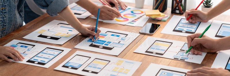 Creative Front-end Developer Brainstorming UI Design. Scrutinize Stock ... Creative Front-end Developer Brainstorming UI Design. Scrutinize Stock ...
