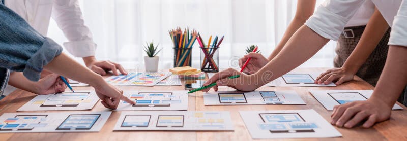 Creative Front-end Developer Brainstorming UI Design. Scrutinize Stock ...