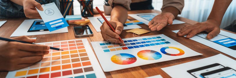 Creative Front End Developer Brainstorming Ui Design Scrutinize Stock Image Image Of