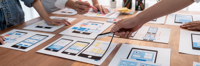 Creative Front-end Developer Brainstorming UI Design. Scrutinize Stock ...