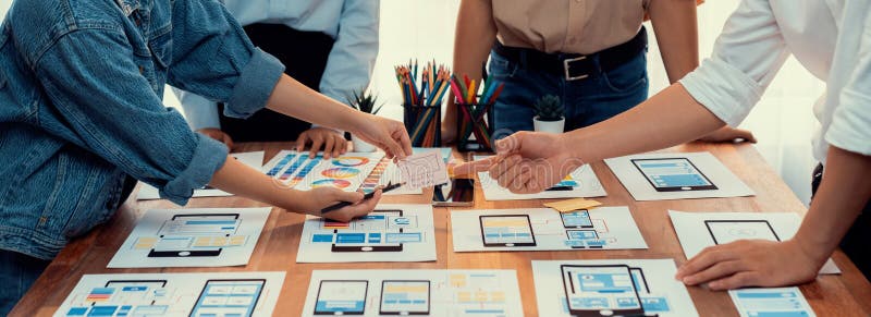 Creative Front-end Developer Brainstorming UI Design. Scrutinize Stock ...