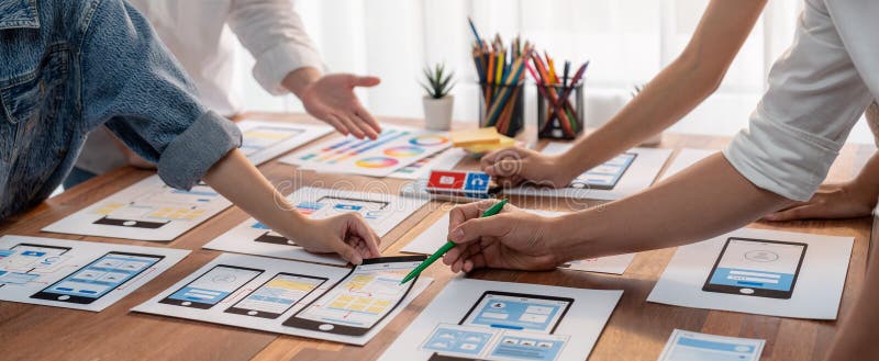 Creative Front-end Developer Brainstorming UI Design. Scrutinize Stock ... Creative Front-end Developer Brainstorming UI Design. Scrutinize Stock ...