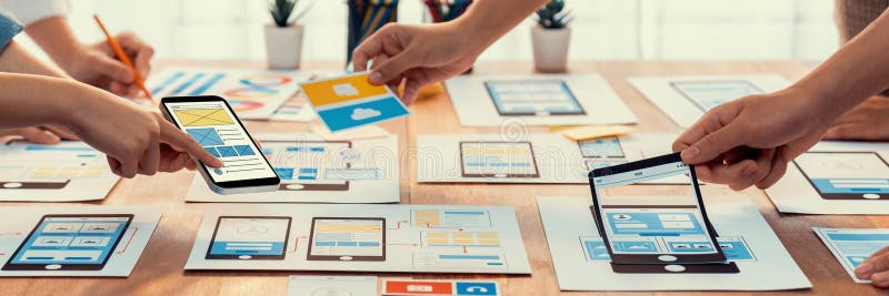 Creative Front-end Developer Brainstorming UI Design. Scrutinize Stock ...