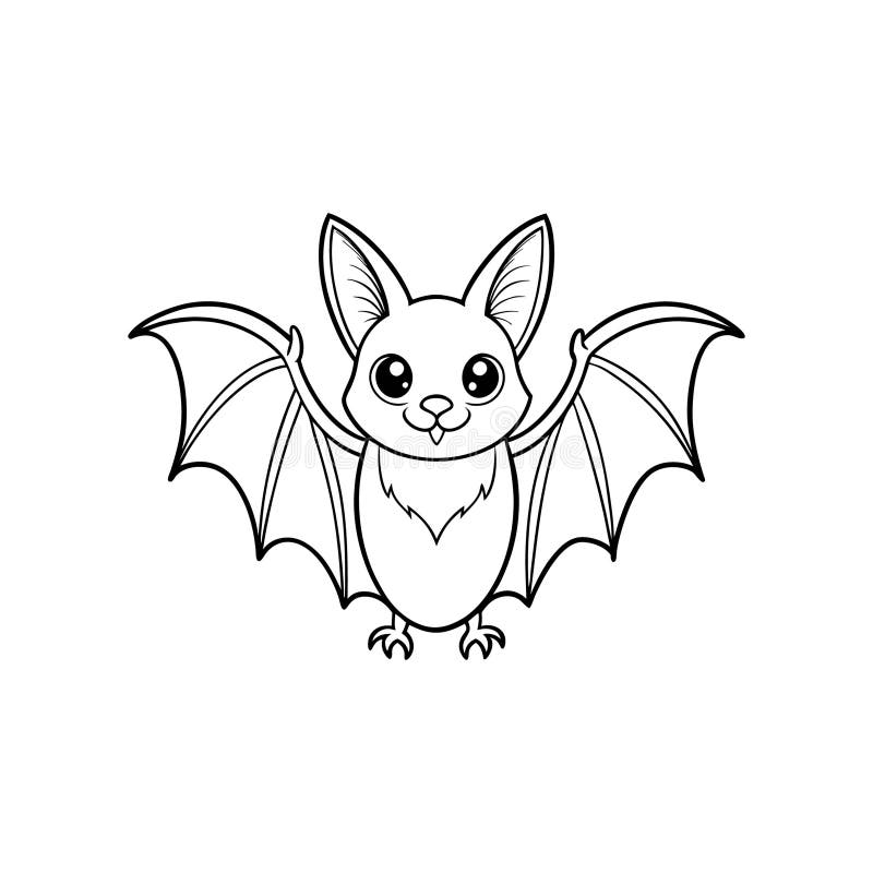 Creative Fruit Bat Coloring Activity Stock Illustration - Illustration ...