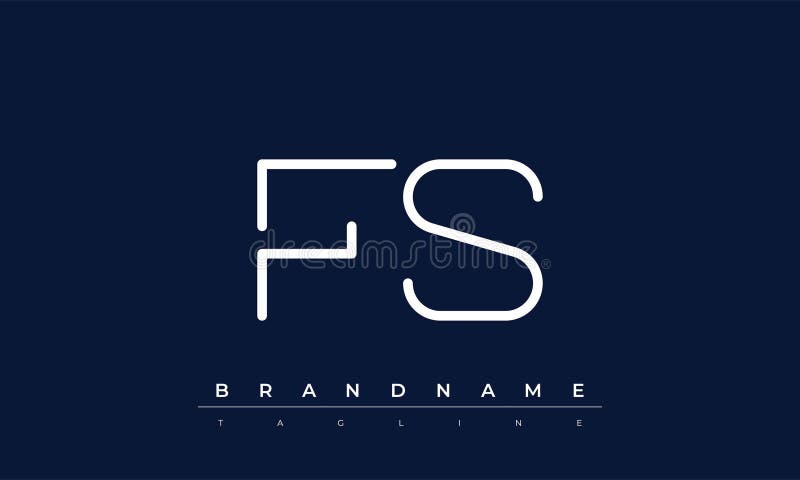 Creative FS Letter Initial Logo Vector Image Stock Vector ...