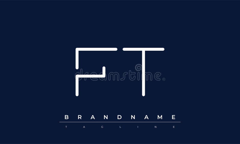 Creative FT Letter Initial Logo Vector Image Stock Vector ...