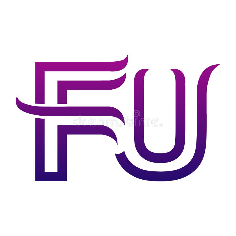 Creative FU Logo Icon Design Stock Vector - Illustration of graphic ...
