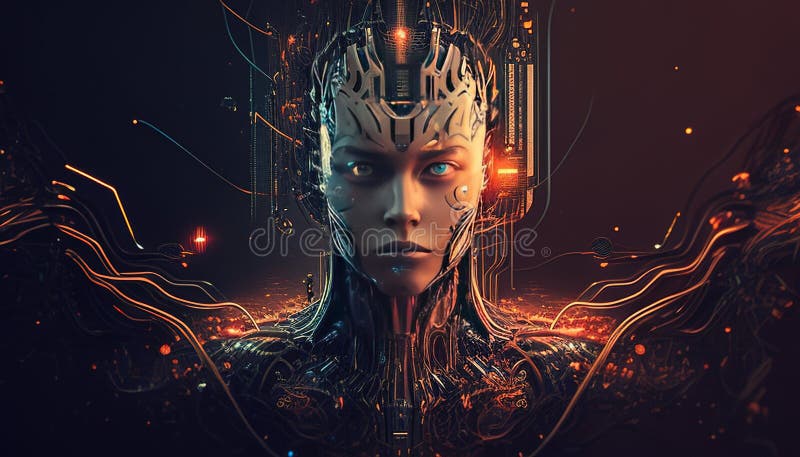 Fusion of Neural Network and Human Nervous System, Symbolizing AI and ...