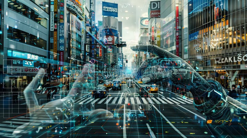 The Creative Fusion of Innovation and Technology a Digital Collage of ...