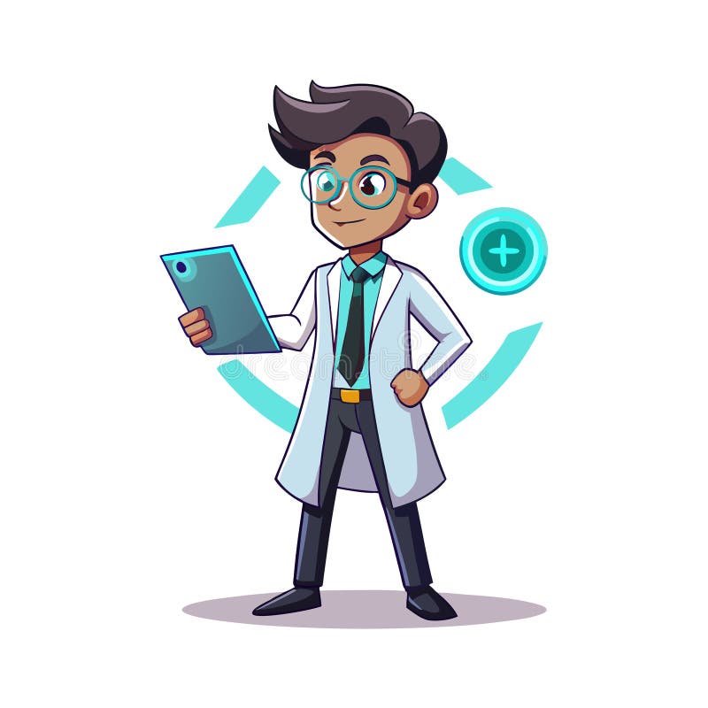 Creative Futuristic Researcher Character Stock Illustrations – 17 ...