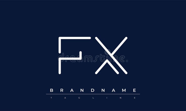 Creative FX Letter Initial Logo Vector Image Stock Vector ...