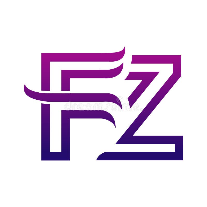 Creative FZ Logo Icon Design Stock Vector - Illustration of concept ...