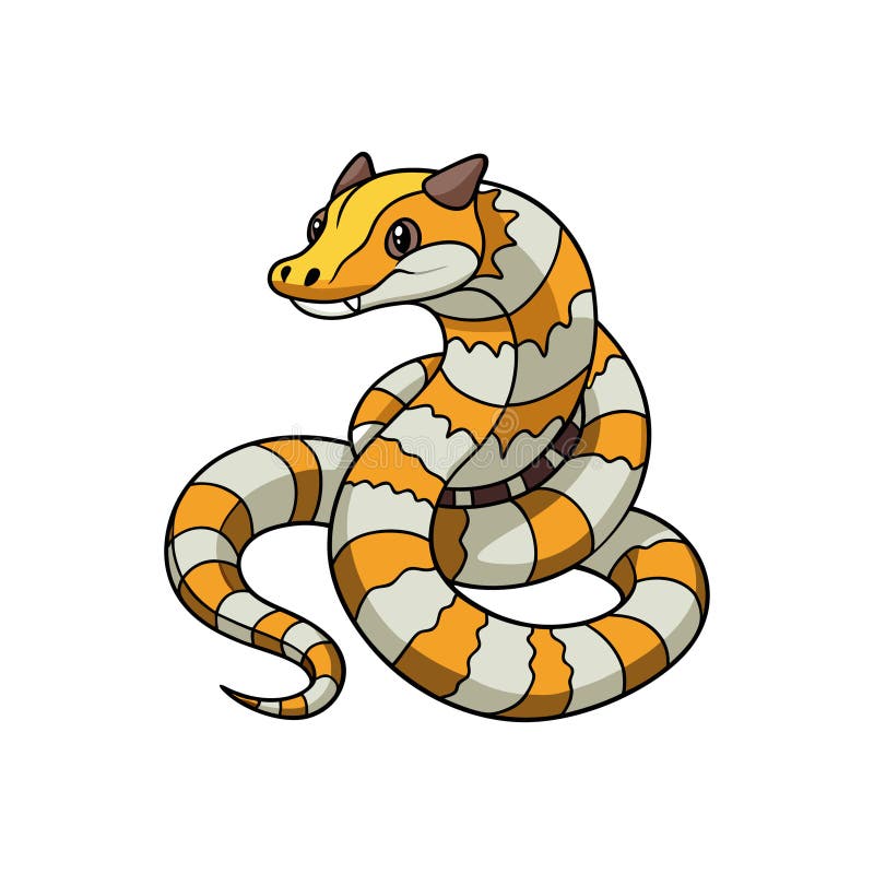 Creative Gaboon Viper Coloring Template Stock Image - Illustration of ...