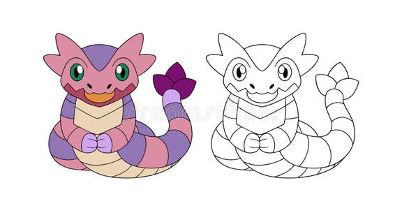 Creative Gaboon Viper Coloring Template Stock Vector - Illustration of ...