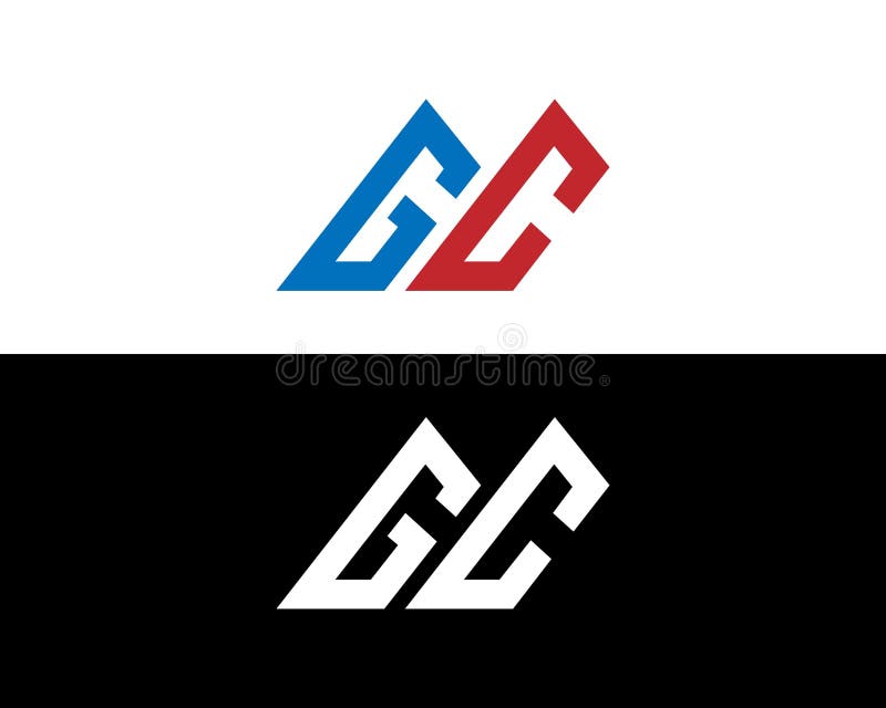 Creative GC Letter Logo Design Stock Illustration - Illustration of ...