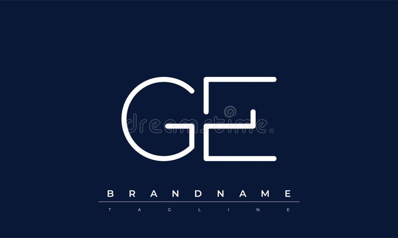 Creative GE Letter Initial Logo Vector Image Stock Vector ...