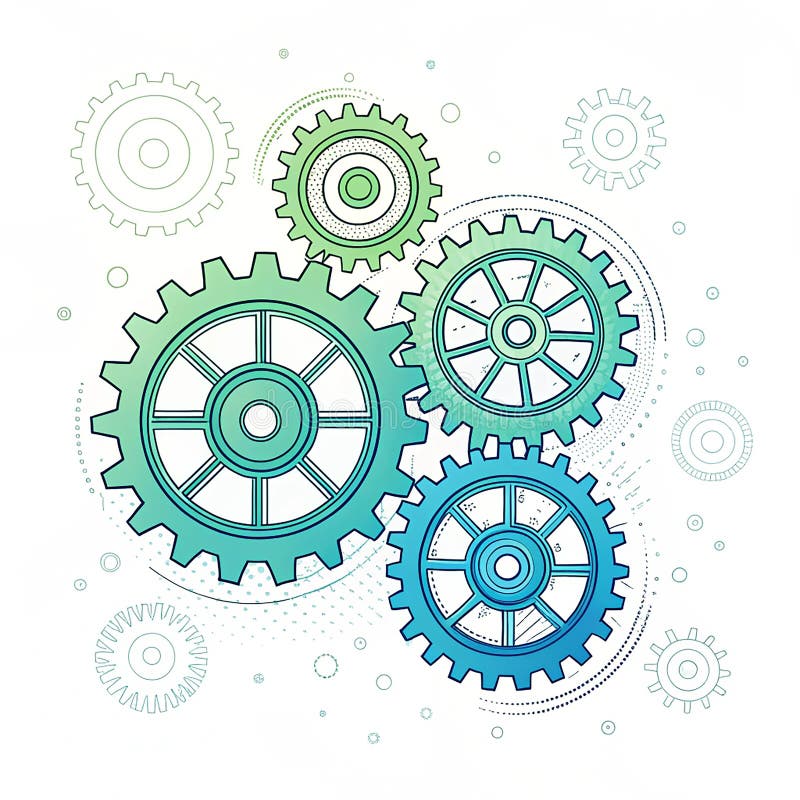 Creative Gears Design Vector Illustration Stock Illustration ...