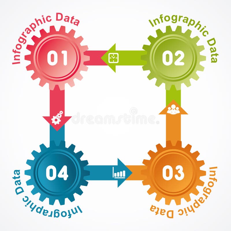 Creative Gears Info-graphics Options Banner Stock Vector - Illustration ...