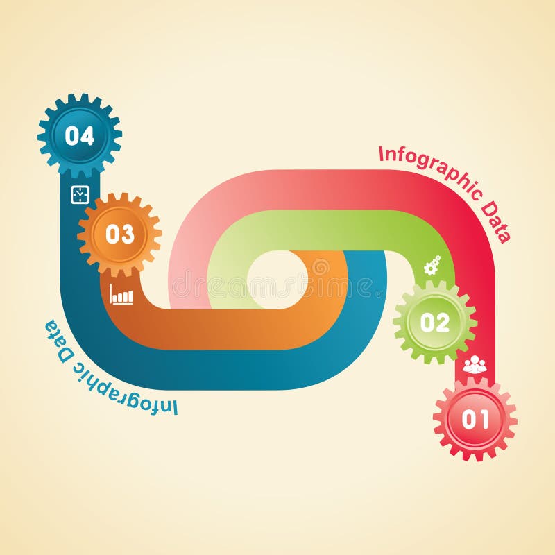 Creative Gears Info-graphics Options Banner Stock Vector - Illustration ...