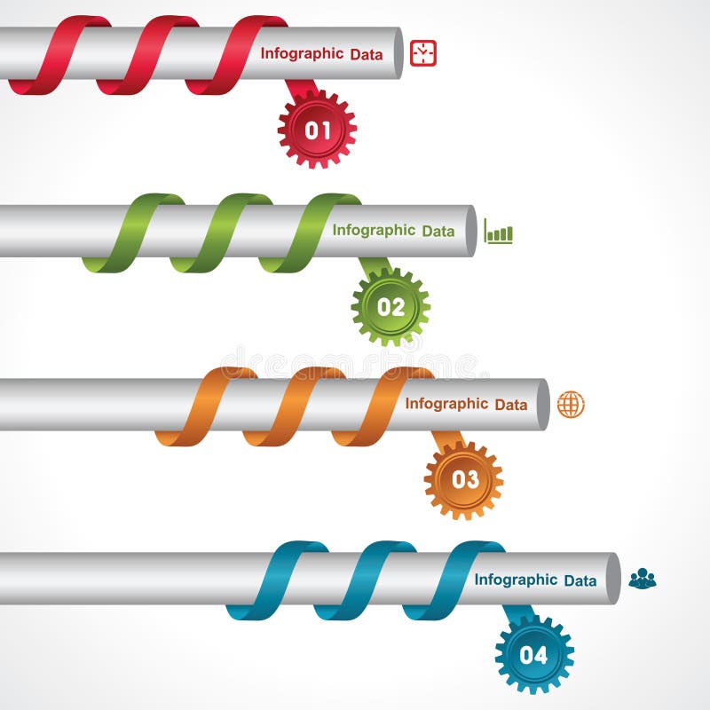 Creative Gears Info-graphics Options Banner Stock Vector - Illustration ...