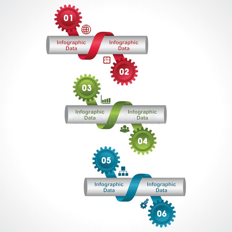 Creative Gears Info-graphics Options Banner Stock Vector - Illustration ...