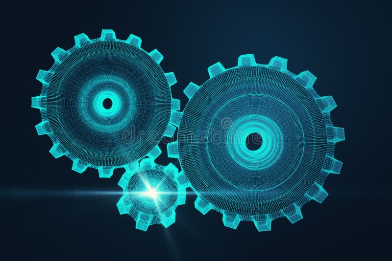 Gears Texture in the Style of Steam Punk Stock Vector - Illustration of ...