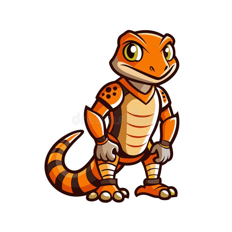 Creative Gecko Card Illustration for Unique Designs Stock Image ...