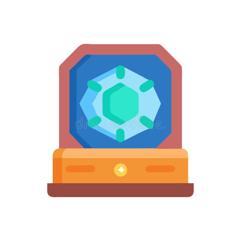 Creative Gem Relic Icon for Fantasy Stock Vector - Illustration of ...