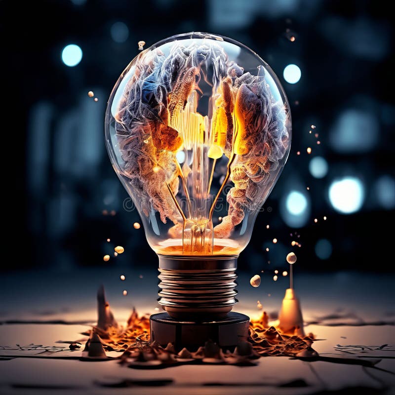 The Creative Genius Comes Up with Unique and Innovative Ideas O Stock ...