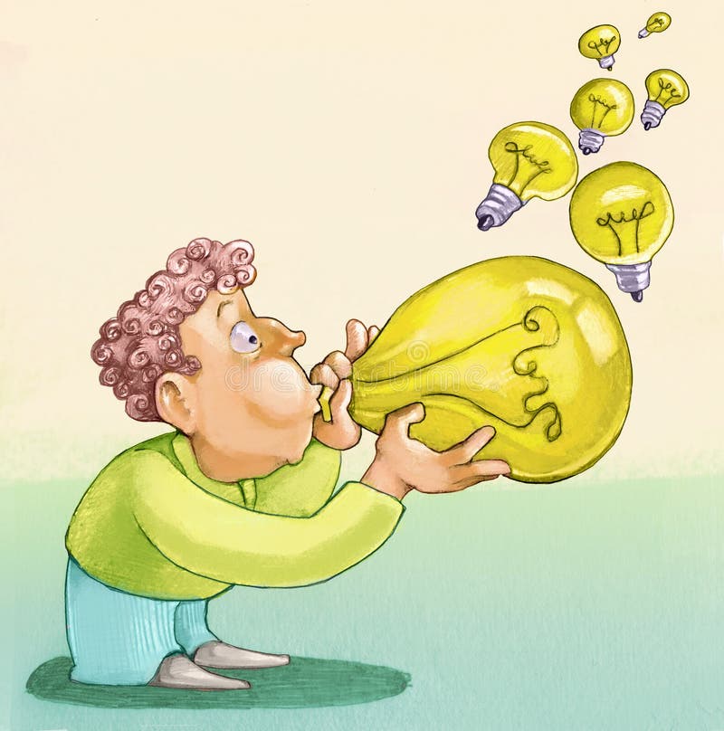 Creative genius draw stock vector. Illustration of popular - 161403976