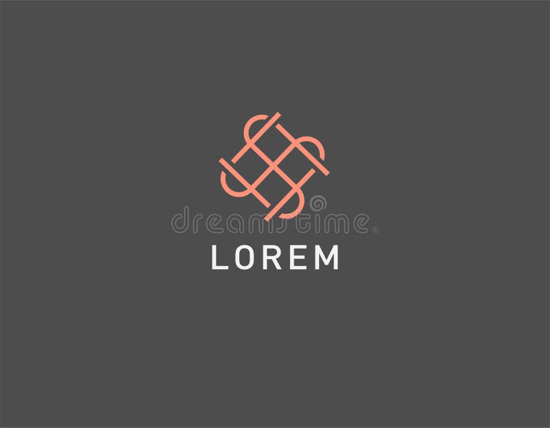 Geometric Abstract Linear Logo of Curved Lines Pattern for Company ...