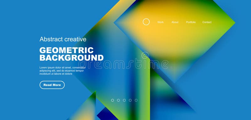 Creative Geometric Abstract Vector Background Stock Vector ...