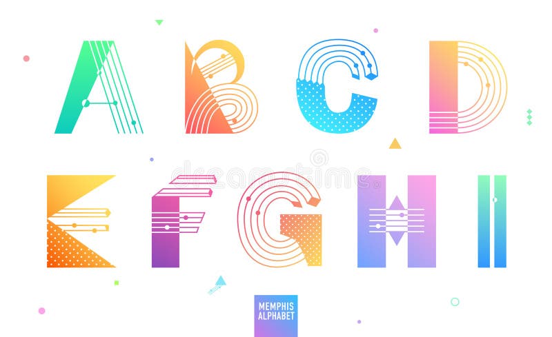 Geometric Typeface Stock Illustrations – 191,868 Geometric Typeface ...