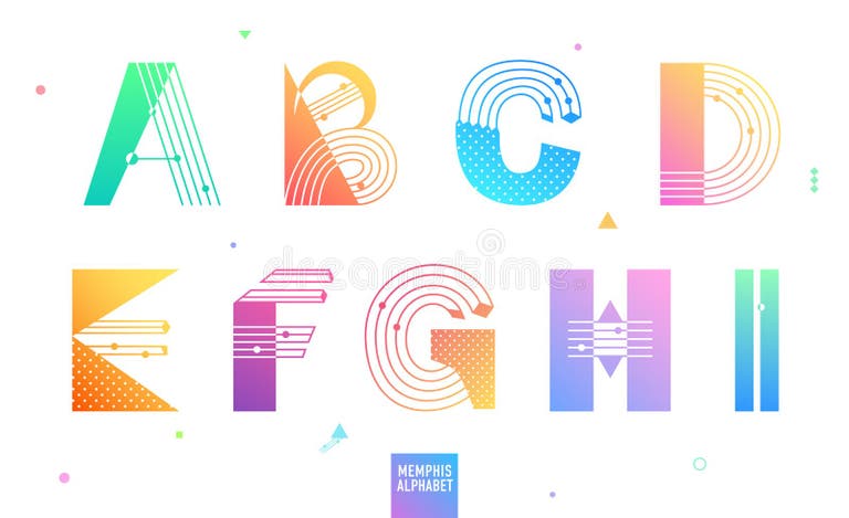 Geometric Typeface Stock Illustrations – 186,271 Geometric Typeface ...