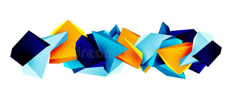 Creative Geometric Background Design Template Stock Vector ...