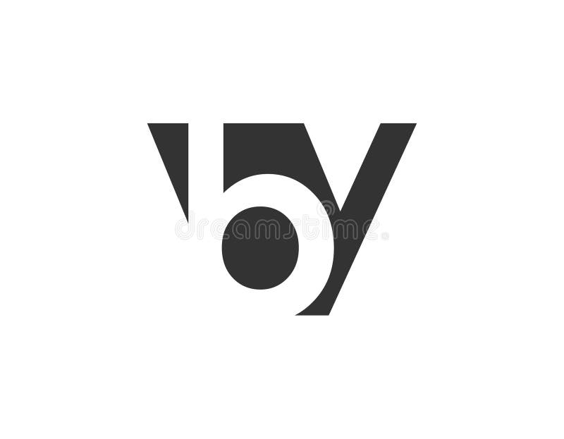 By Creative Geometric Initial Based Modern and Minimal Logo. Letter B Y ...