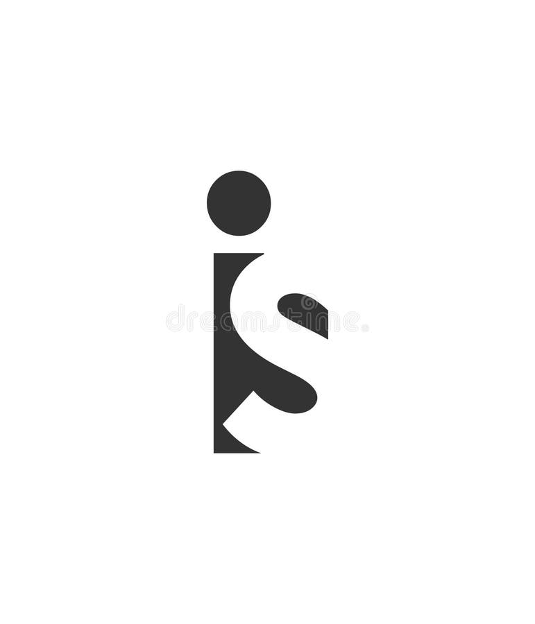 Is Creative Geometric Initial Based Modern and Minimal Logo. Letter I S ...