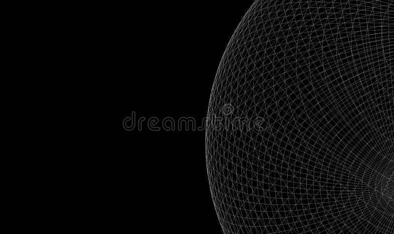 Creative Geometric Render Lines Background Stock Illustration ...