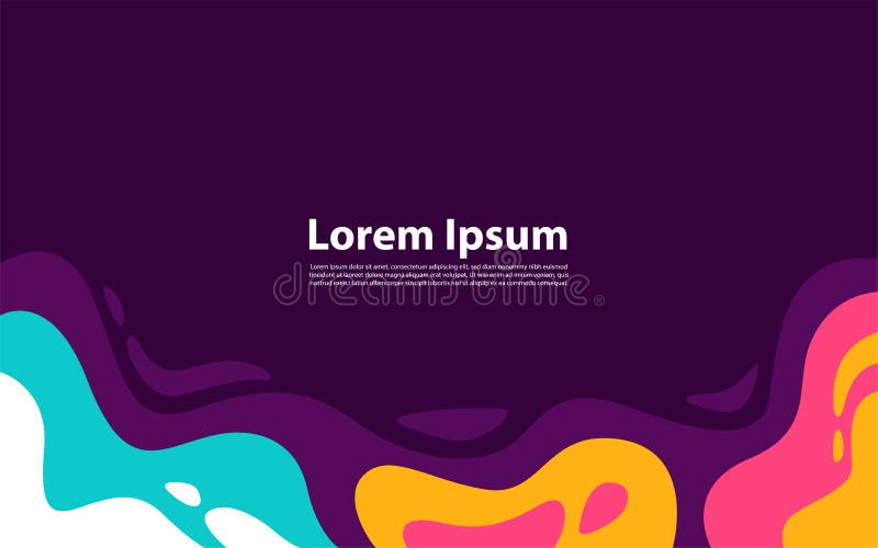 Creative Geometric. Trendy Fluid Flow Gradient Shapes Composition Stock ...