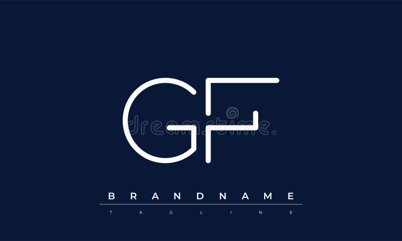 Creative GF Letter Initial Logo Vector Image Stock Vector ...