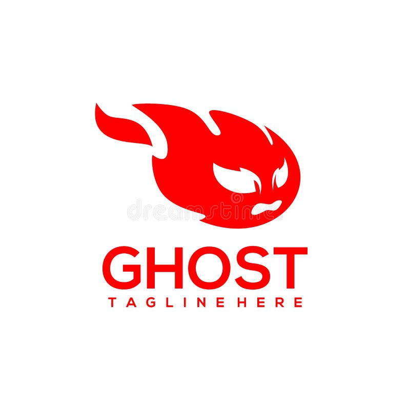 Creative Ghost Logo Design Vector Art Logo Stock Vector - Illustration ...