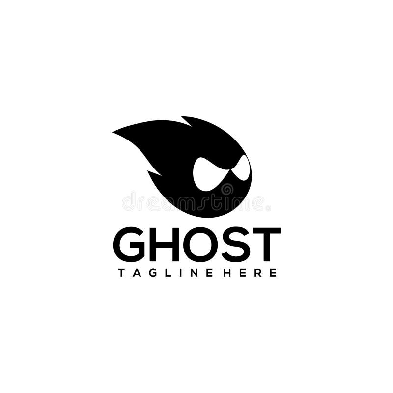 Creative Ghost Logo Design Vector Art Logo Stock Illustration ...