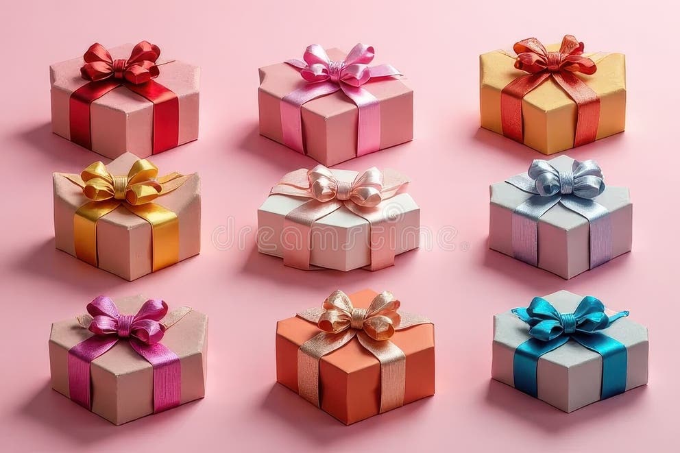 Unique Gift Box Designs for Special Events Stock Illustration ...