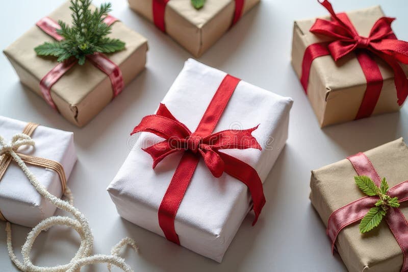 Innovative Gift Wrap Designs and Skills Explored Stock Illustration ...