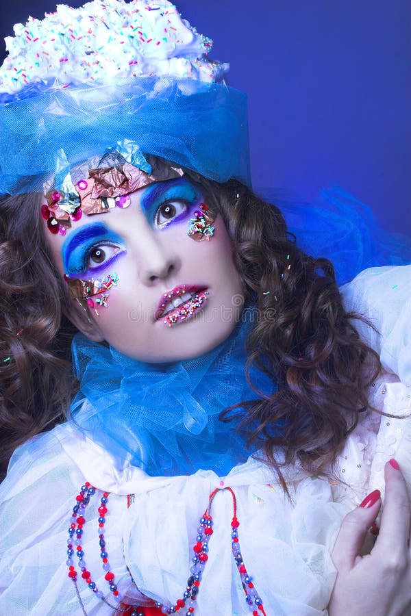 Creative girl. stock image. Image of lips, fairy, funny - 37759293