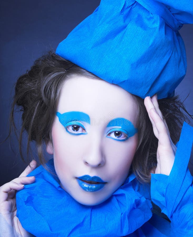 Creative girl. stock photo. Image of girl, actor, caucasian - 37863122