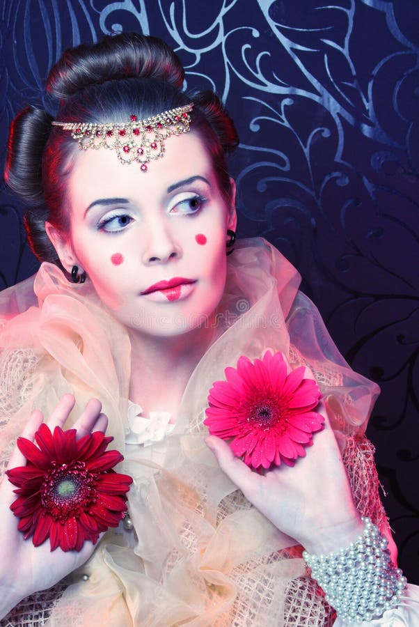 Creative girl. stock photo. Image of fashion, event, hair - 40649418