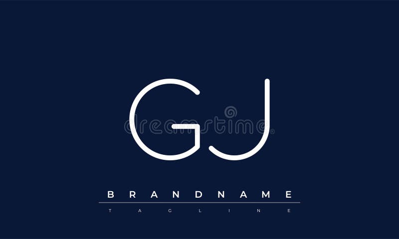 Creative GJ Letter Initial Logo Vector Image Stock Vector ...